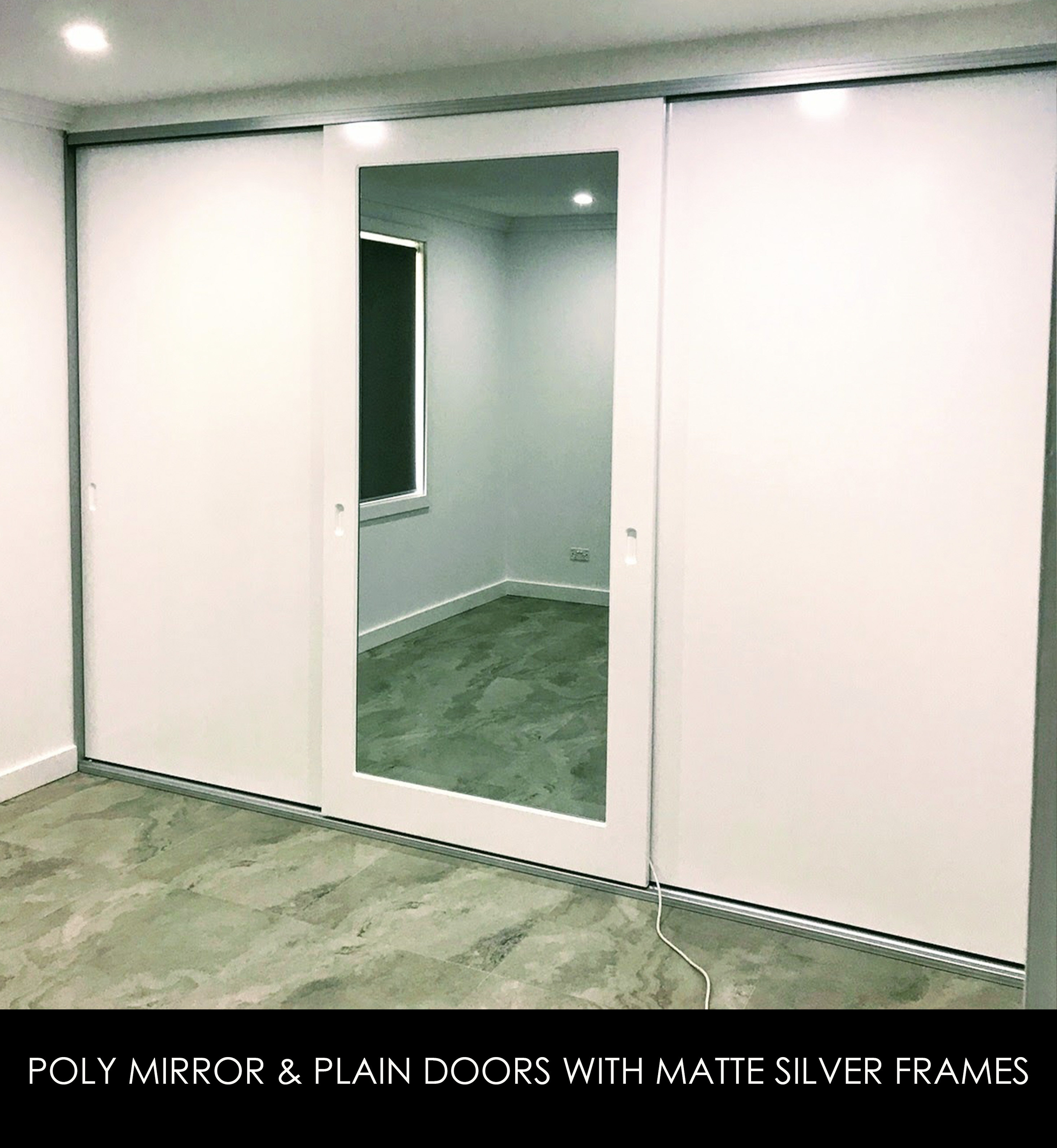 Polyurethane Mirrored Doors - Plain and with mirror - Robes Delivered