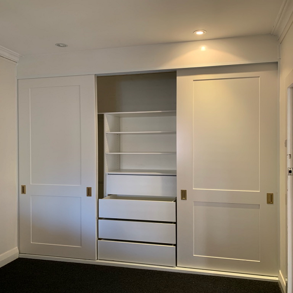 DIY-Sliding-Polyurethane-Shaker-Style-2-Panel-Doors-with-internals ...