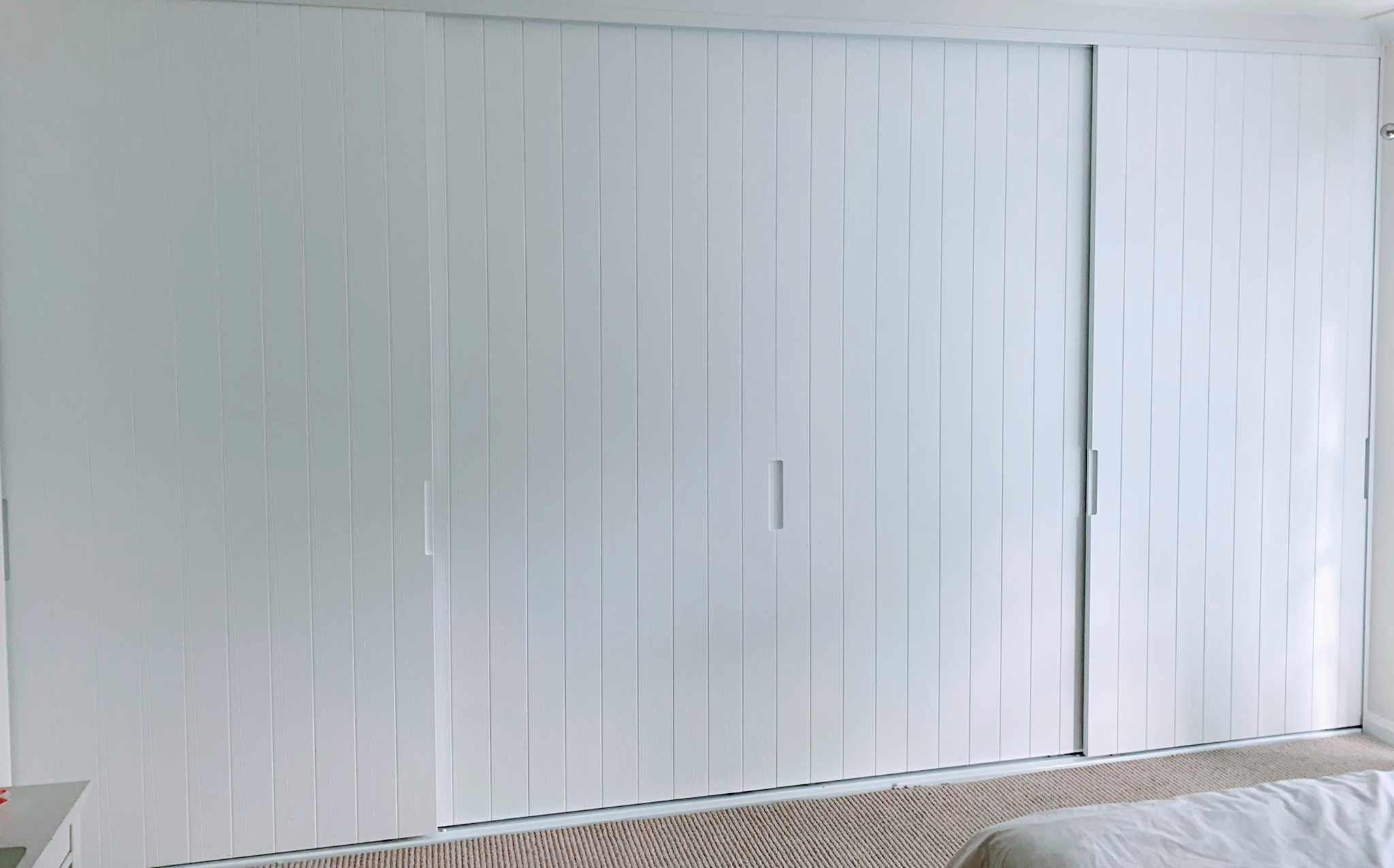Sliding-Polyurethane-V-Groove-Doors-Photo-shows-4-Door-setup - Robes ...